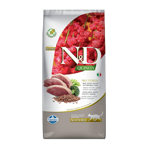 N&D Quinoa Sterilised Cat Duck&Broccoli&Asparagus Grain Free 1.5kg