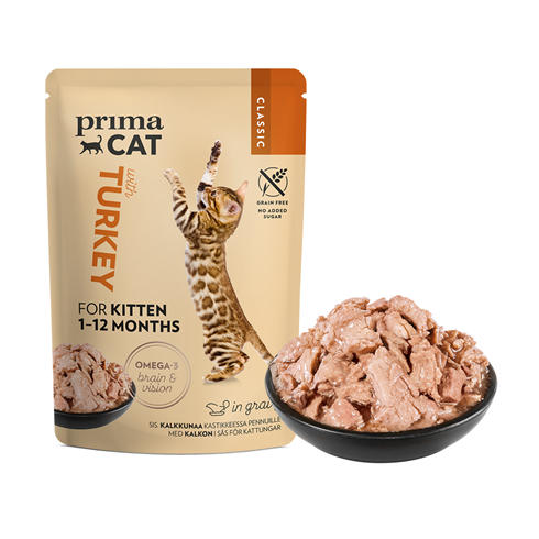 PrimaCat Kitten Turkey Grain Free sosić za mačiće 85g