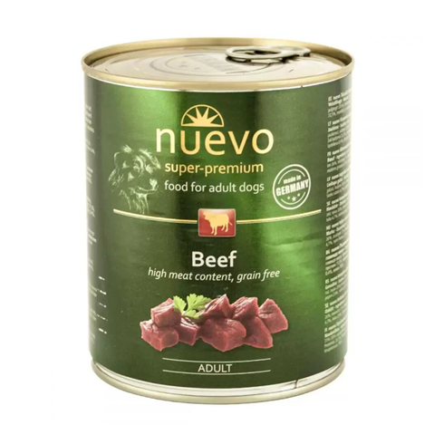 Nuevo adult grain free beef konzerva za pse 400g