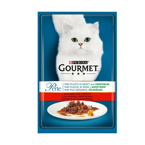 GOURMET PERLE Cat Govedina sosić za mačke 85g