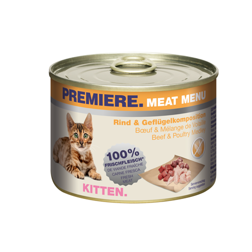 Premiere Cat Meat Menu Adult Govedina&Ćuretina&Škampi konzerva za mačke 200g