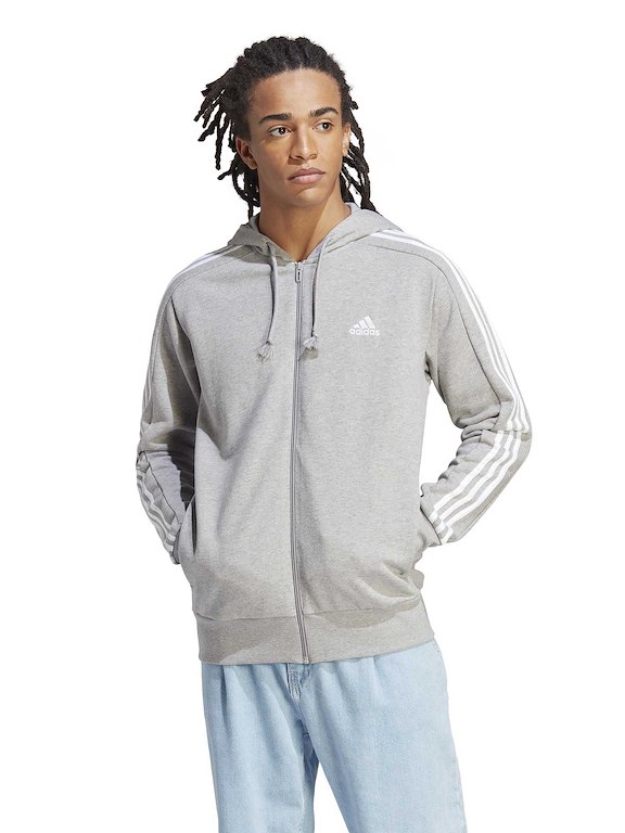 ADIDAS SPORTSWEAR Essentials French Terry 3-Stripes Full-Zip Hoodie