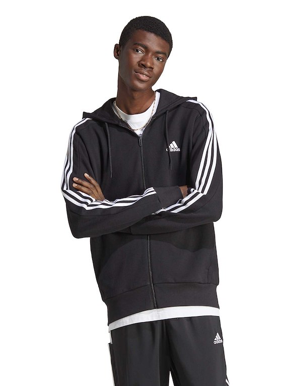 ADIDAS SPORTSWEAR Essentials French Terry 3-Stripes Full-Zip Hoodie