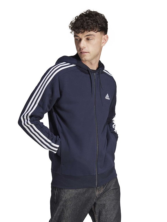 ADIDAS SPORTSWEAR Essentials French Terry 3-Stripes Full-Zip Hoodie