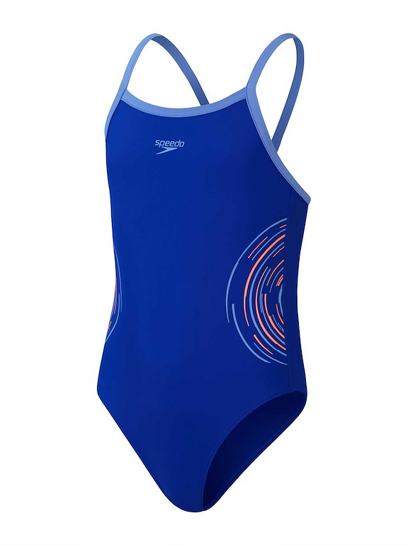 SPEEDO GIRLS PLASTISOL PLACEMENT MUSCLEBACK Swimsuit