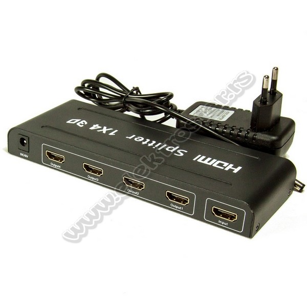 HDMI SPLITER 3xULAZ NA 1xIZLAZ sa daljinskim upravljačem