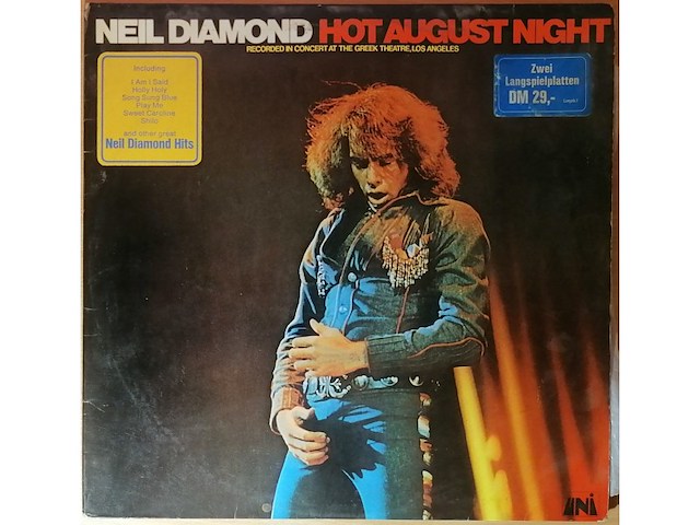 2LP NEIL DIAMOND - Hot August Night (1973) GER, VG-/NM