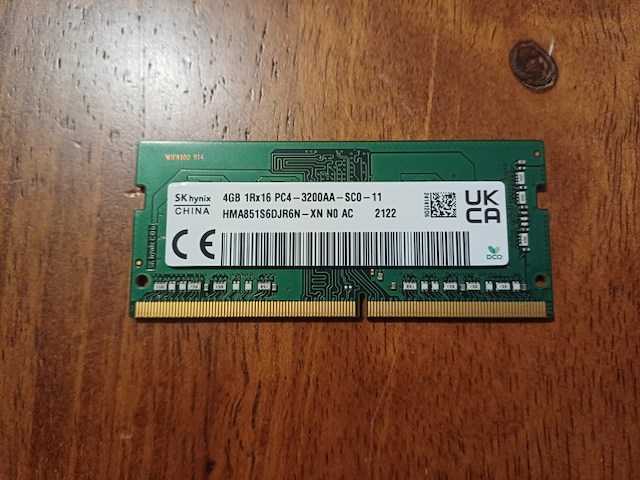 Ram memorija DDR4 Hynix 4GB , 3200Mhz , BR2