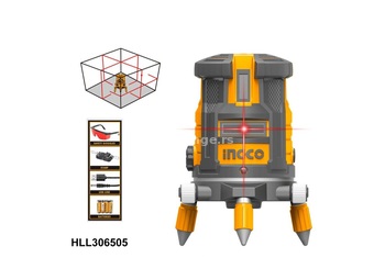 Samonivelisuci linijski laser (crveni laserski zraci) HLL306505 INGCO