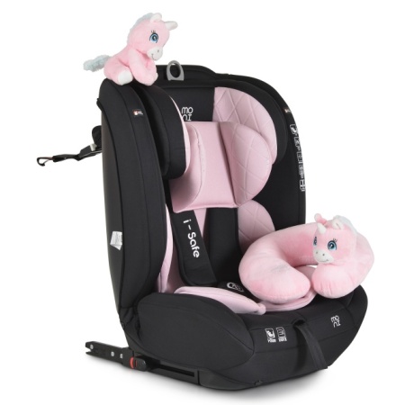 MONI Autosedište ISAFE I-Size 76-150cm Isofix Pink