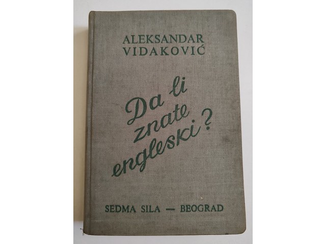 Dal li znate engleski - Aleksandar Vidaković