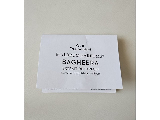 Malbrum Parfums Bagheera original tester