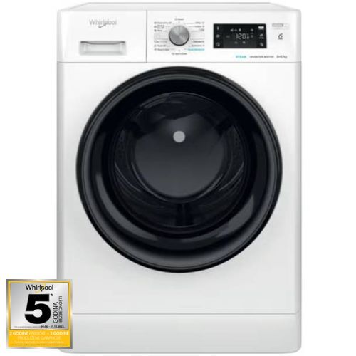 Whirlpool FFWDB 964369 SV EE Mašina za pranje i sušenje veša, Kapacitet 9/6 kg, 1400 rpm, Inverter motor, Dubina 54 cm