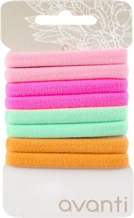 avanti
Set gumica za kosu - pastelne boje, raznobojno, 8 kom