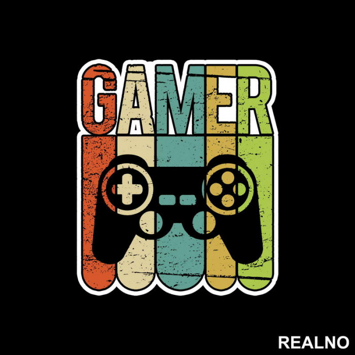 GAMER - COLORS AND LINES - GAMES - NALEPNICA