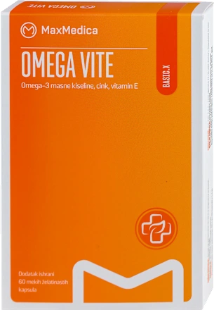 MaxMedica
OMEGA VITE meke želatinaste kapsule, 60 kom
Dodatak ishrani