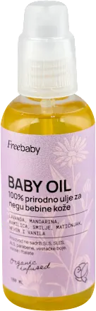 Free BABY
BABY OIL 100% prirodno ulje za negu bebine kože, 100 ml