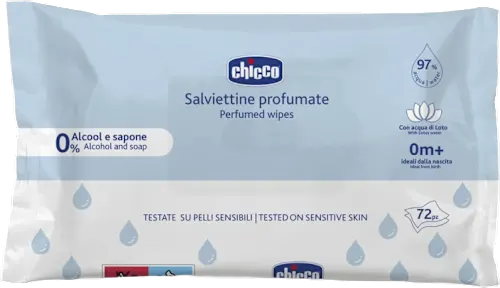 Chicco
Parfimisane vlažne maramice za bebe - bez alkohola i sapuna, 72 kom