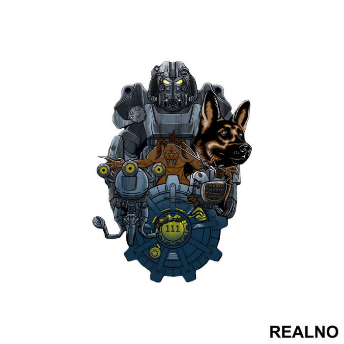 METAL ENEMIES - FALLOUT - GAMES - SERIJA - NALEPNICA