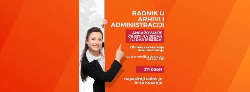 Radnik U Arhivi I Administraciji Privremeni poslovi