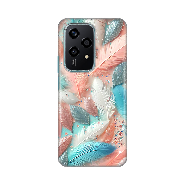 Zastitna silikonska maska (futrola) PRINT - Huawei Honor 200 Lite Pastel Feathers