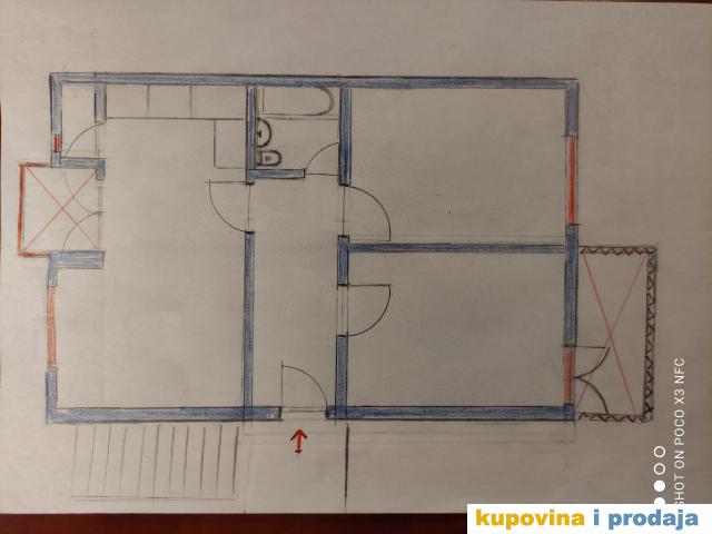 SUBOTICA HITNO SNIŽENO Dvoiposoban stan 62m2 Centar