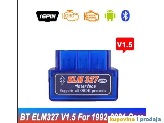 Mini Bluetooth ELM327 V1.5 Auto OBD2 Auto Dijagnostika