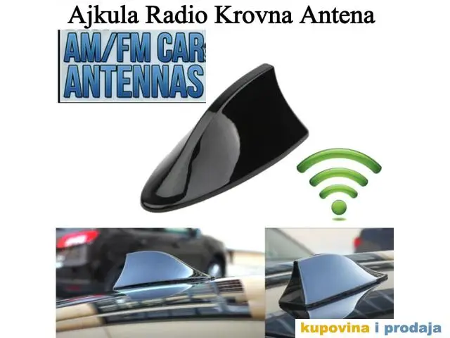 Ajkula Shark Krovna Auto Radio FM Antena