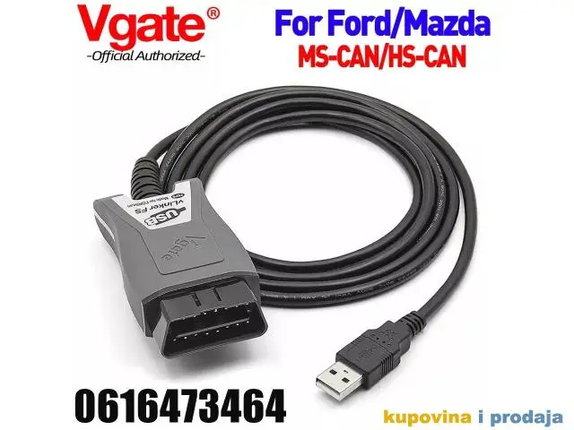 NOVO Vgate ELM327 vLinker FS OBD2 auto dijag za Ford, Mazdu