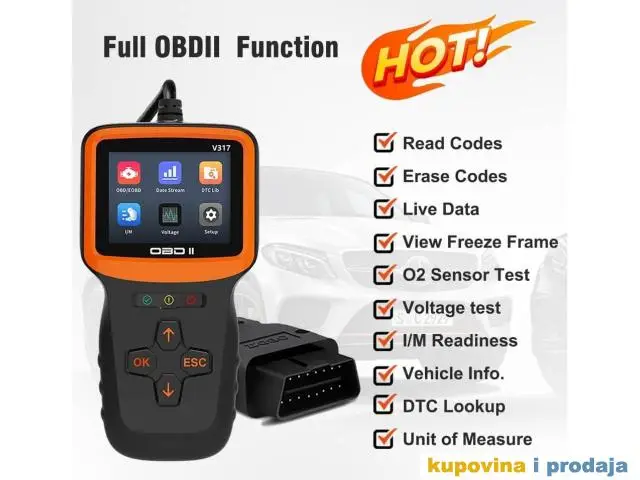 NOVO - V317 Univerzalna OBD 2 OBD II EOBD Auto Dijagnostika