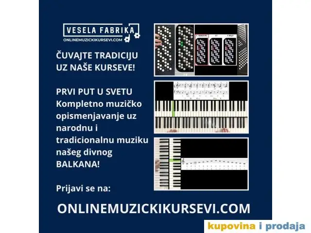 Online Muzicka skola-skola harmonike i klavijature