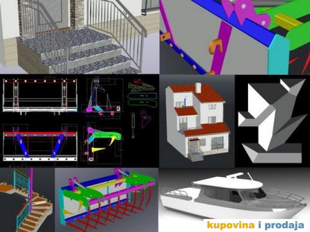 Uslužno 2D/3D crtanje i modelovanje u AutoCAD-u i Blender-u