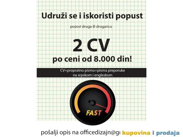 5.000 din
Prpofesionalna izrada radnih biografija