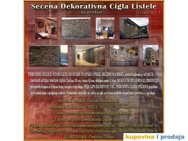 Secena Dekorativna Cigla Listele na prodaju
