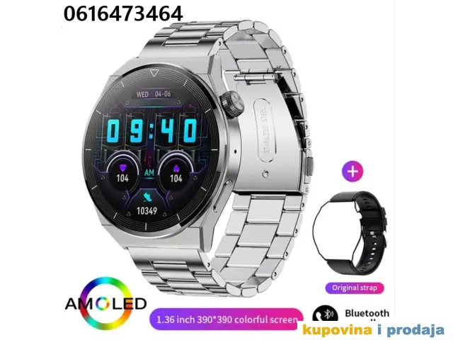 Novo - GT3 Pro Bluetooth NFC Smart Watch Bluetooth Poziv