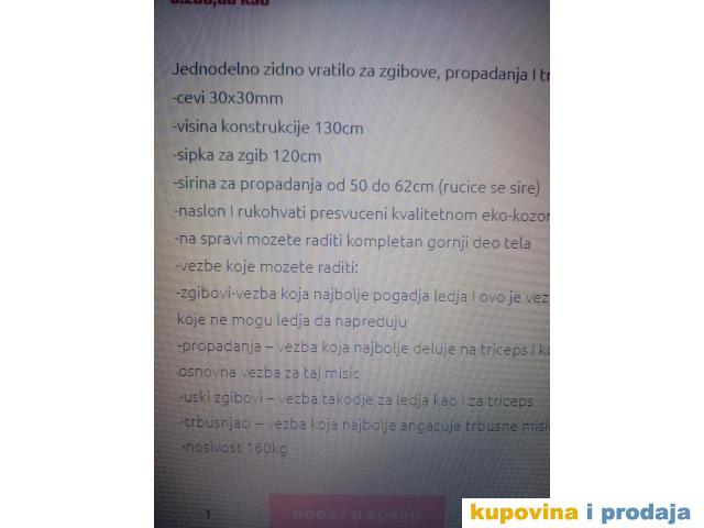 Jednodelno vratilo za zgibove propadanja i trbusnjake