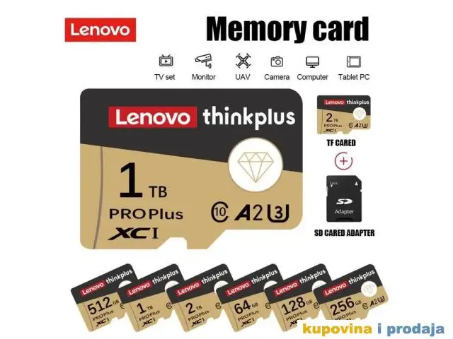 128 GB Lenovo ThinkPlus SD Memorijska kartica klase 10