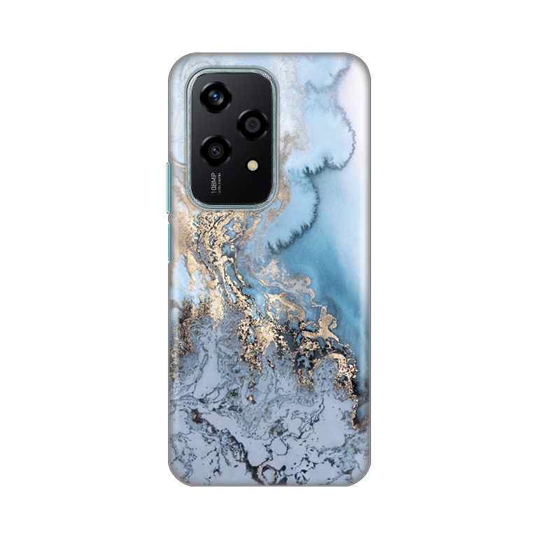 Maska silikon Print za Honor 200 Lite Blue Gold Marble