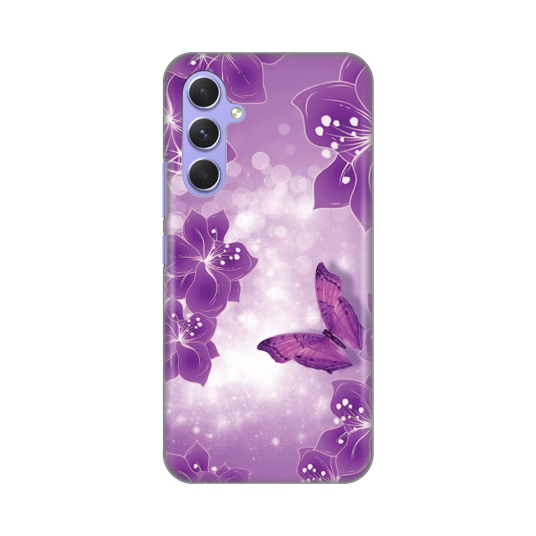 Zastitna silikonska maska (futrola) PRINT - Samsung A546B Galaxy A54 5G Butterfly And Flowers