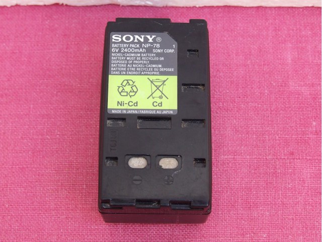 Sony NP-78 6V 2400mAh NiCd baterija za kamkoder ORIGINA