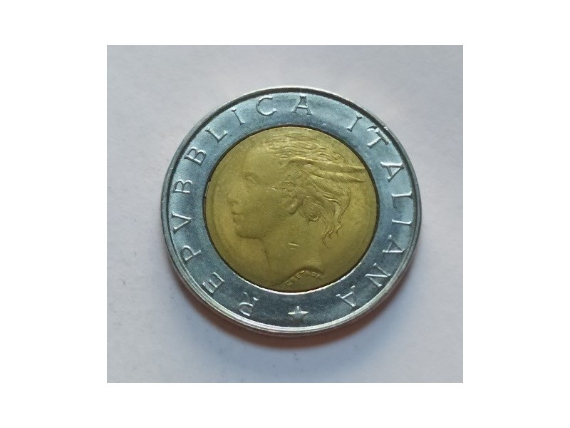 ** ITALIJA - 500 LIRA 1995. ** - BIMETAL