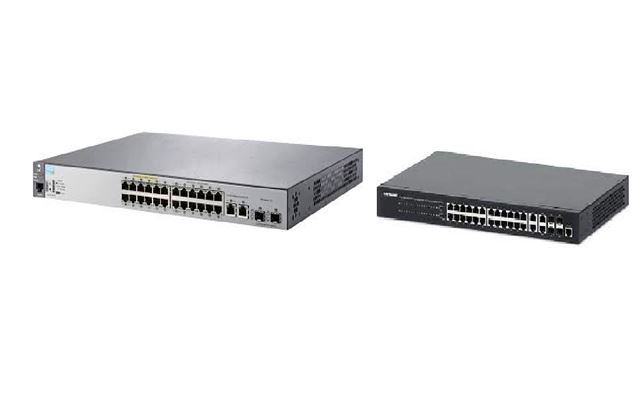 HP NET HPE Aruba 2530-24P-PoE 195W + Intellinet 24-P POE 370W