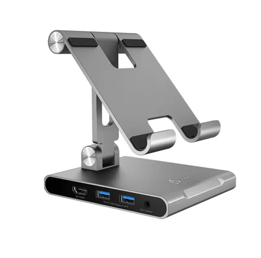 J5Create JTS224-N Postolje sa Docking stanicom za iPad Pro Multi-Angle, Sivo