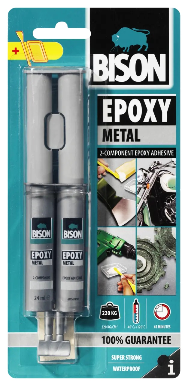 Bison Dvokomponentni lepak Epoxy metal, 24ml