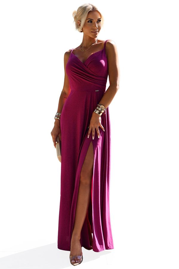ELEGANT MAXI LONG DRESS WITH SHOULDER STRAPS NUMOCO