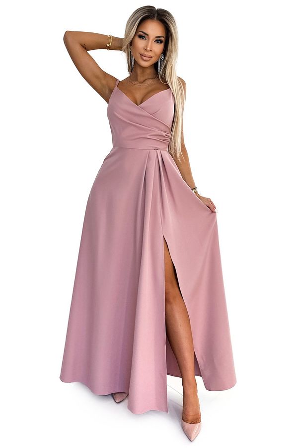 ELEGANT MAXI LONG DRESS WITH STRAPS NUMOCO