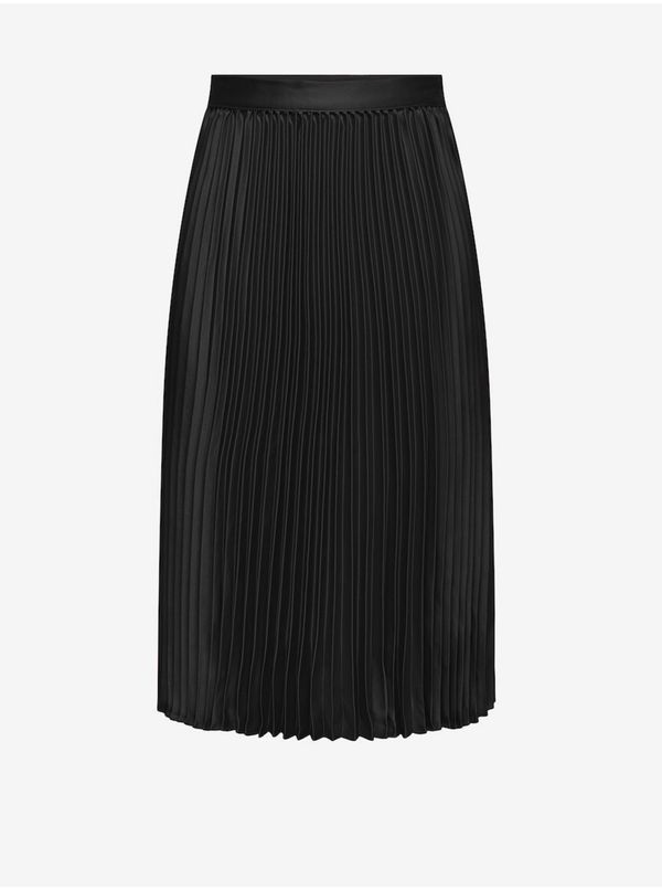 ONLY BLACK WOMEN'S SATIN PLEATED SKIRT JDY SARAH - WOMEN'S