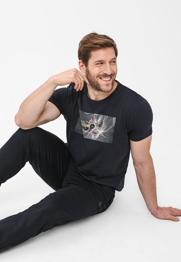 VOLCANO MAN'S T-SHIRT T-CYBER M02004-S23 NAVY BLUE