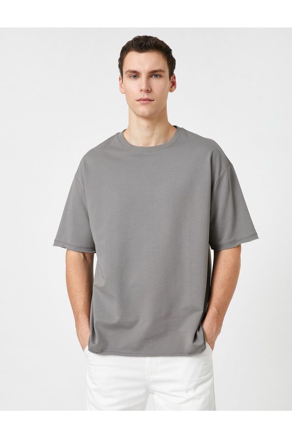 KOTON BASIC OVERSIZE T-SHIRT CREW NECK SHORT SLEEVE