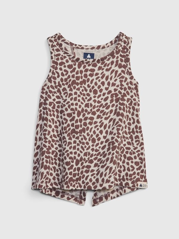 GAP KIDS TANK TOP TOP ORGANIC LEOPARD - GIRLS